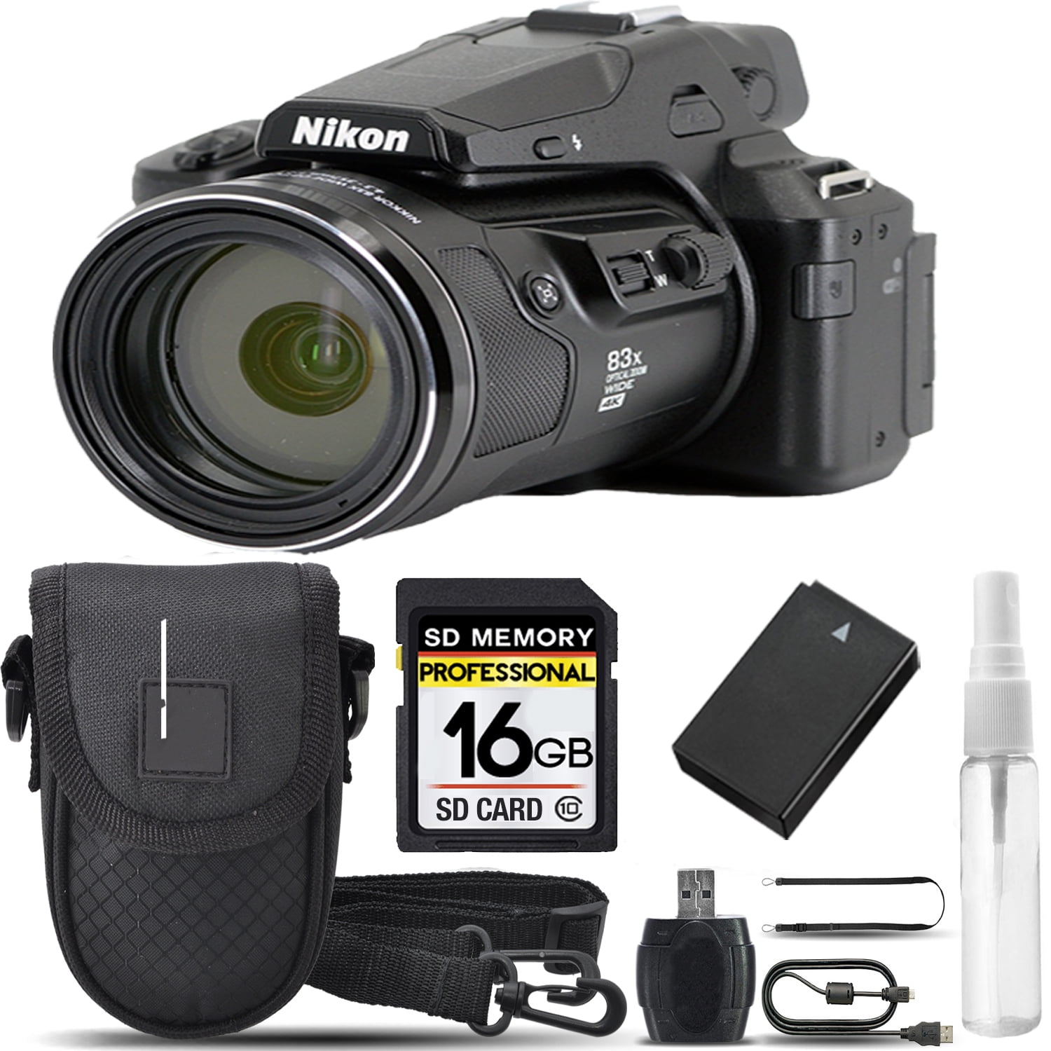 Nikon COOLPIX P950 Digital Camera 83x Optical Zoom WiFi +Case +Tripod ...