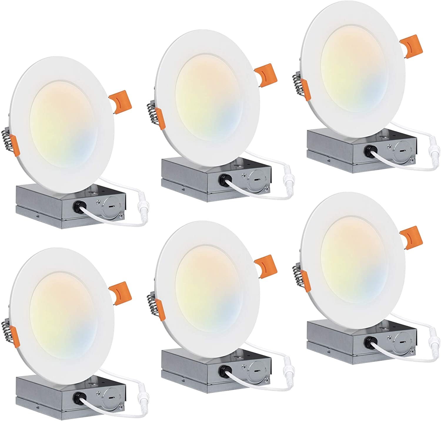 Hyperikon 4 inch Recessed LED Slim Downlight, 9W Color Temperature ...