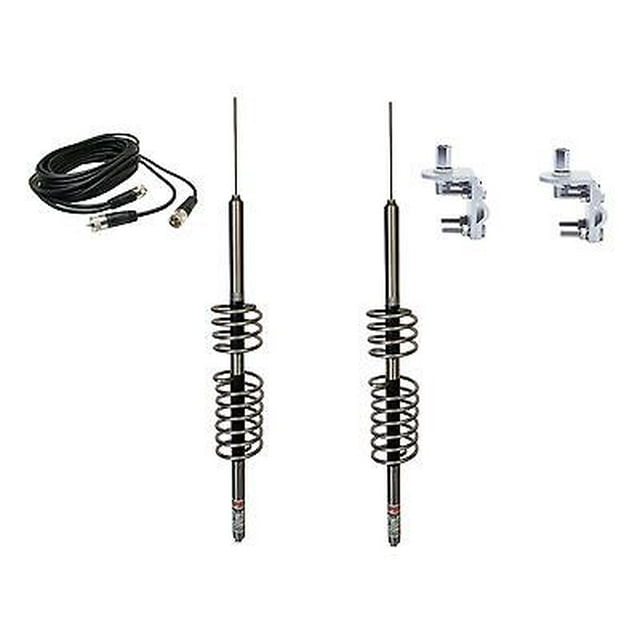 DUAL PREDATOR 10K K-2-6 CB,HAM ANTENNA, 18FT DUAL COAX, 2 RV1 BRACKETS ...