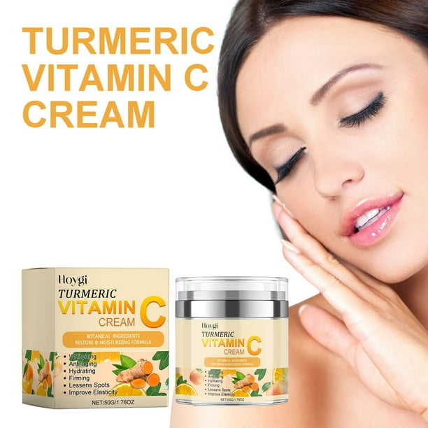 Puntoco Crema facial hidratante blanqueadora, aclarante y humectante con cúrcuma y vitamina C ...