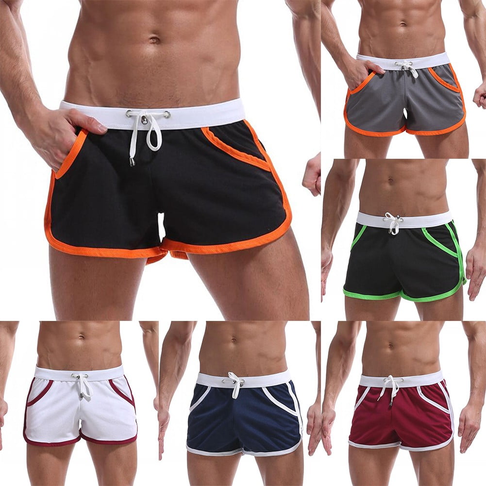 Men's 80s Retro Gym Fitness Shorts For Running, Workout,