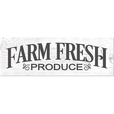 Farm Fresh Milk Rustic Farmhouse Style Wood Wall Sign 9x18 - Walmart.com