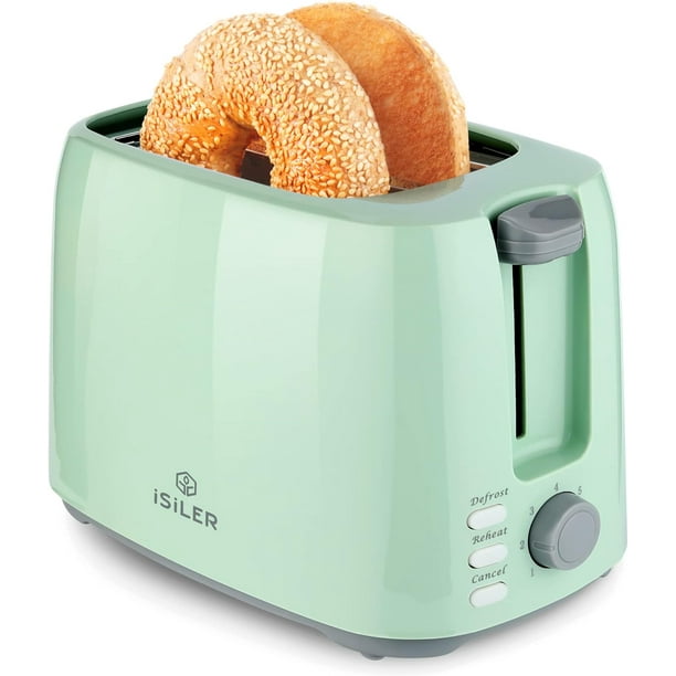 2 Slice Toaster, 1.3 Inches Wide Slot Bagel Toaster with 7 Shade ...