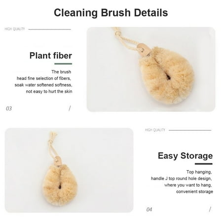 Sisal Skin Brush with Hanging Rope Bathing Circulation Dry Rubbing ...