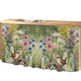 Bird Wildflowers Cabinet Curtain, Glass Jars Bird Nest Pine Branches ...
