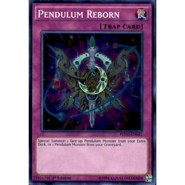 YuGiOh Pendulum Evolution Super Rare Pendulum Reborn PEVO-EN041 ...