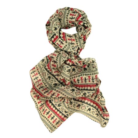 TrendsBlue - Premium Sheer Retro European Print Scarf - Walmart.com