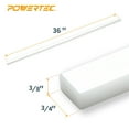 POWERTEC 2PK 36" HDPE Miter Bar for Table Saw Sled, Taper Jig, Miter ...