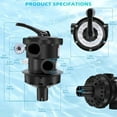 Replacement for Hayward SP0714T VariFlo Top Mount Multiport Valve for ...