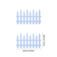 2Pcs Plastic Garden Fence Decorative Lawn Border Edging Outdoor Yard ...