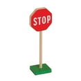 Guidecraft Guidecraft 7" Wooden Block Play Traffic Signs - Kids ...