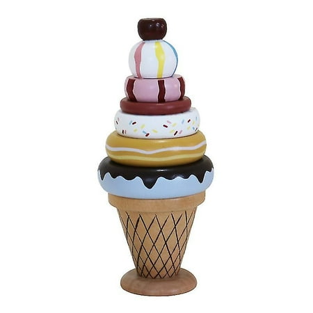 Ice Cream Cone Toy Set, Ice Cream Tower Stacking Fun Game, Children's ...