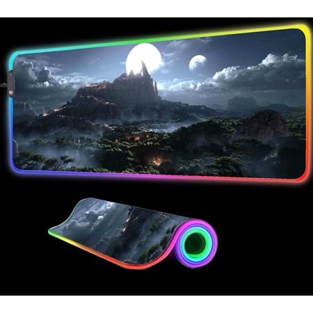 Gaming s World of Warcraft Game Gaming RGB Keyboard Pad Backlit Mat Led ...