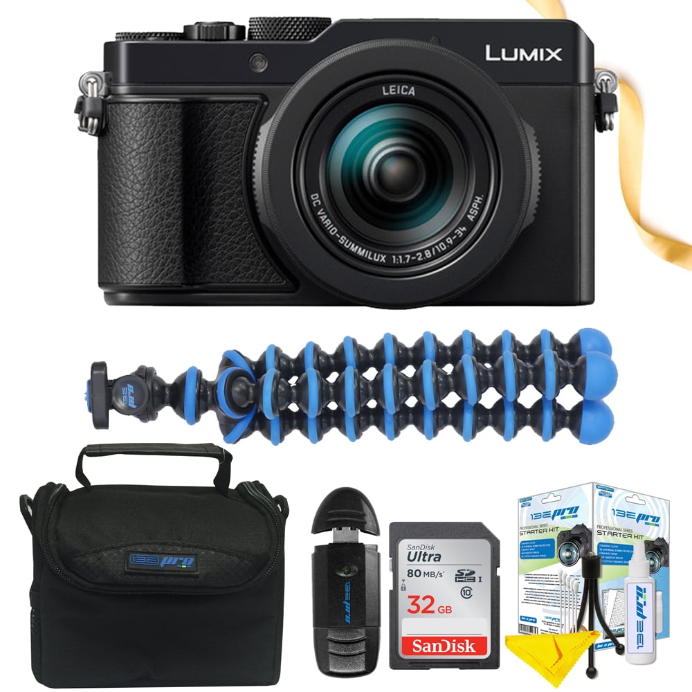 Panasonic Lumix DC-LX100 II Digital Camera (Black)+Buzz-Photo Basic Kit ...