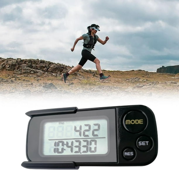 Pedómetro 3D de pantalla , mostrador, portátil, distancia precisa ...