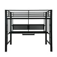 Avalon Full Workstation Loft Bed Black - Walmart.com