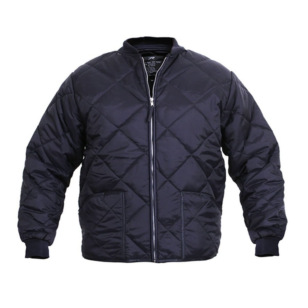 Rothco - Diamond Quilted Flight Jacket, Navy Blue, XL - Walmart.com ...
