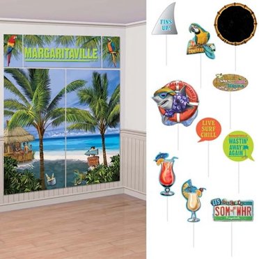 Big Dot of Happiness Tiki Luau - Tropical Hawaiian Summer Party Photo Booth Props Kit - 20 Count ...