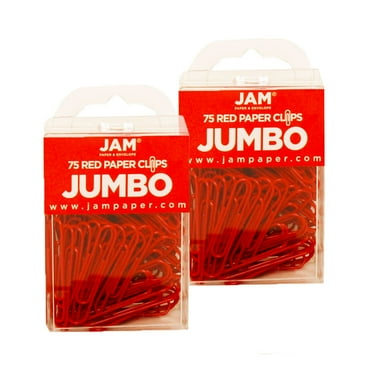 JAM Jumbo Paper Clips, Dark Blue, 75/Pack, Large - Walmart.com