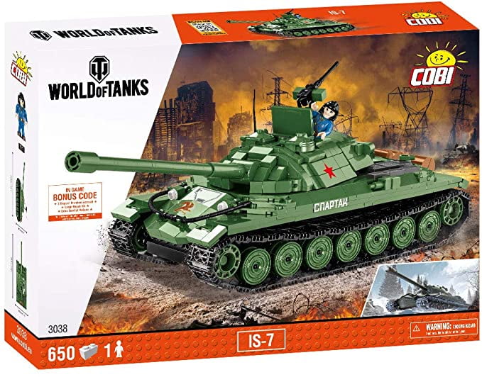 COBI 650pcs Small Army World of Tanks IS 7 Tank - Model 3038 | Walmart ...