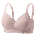 Asxite Women Solid Wireless Thin Soft Lift Support Bra Gray 40/90 ...