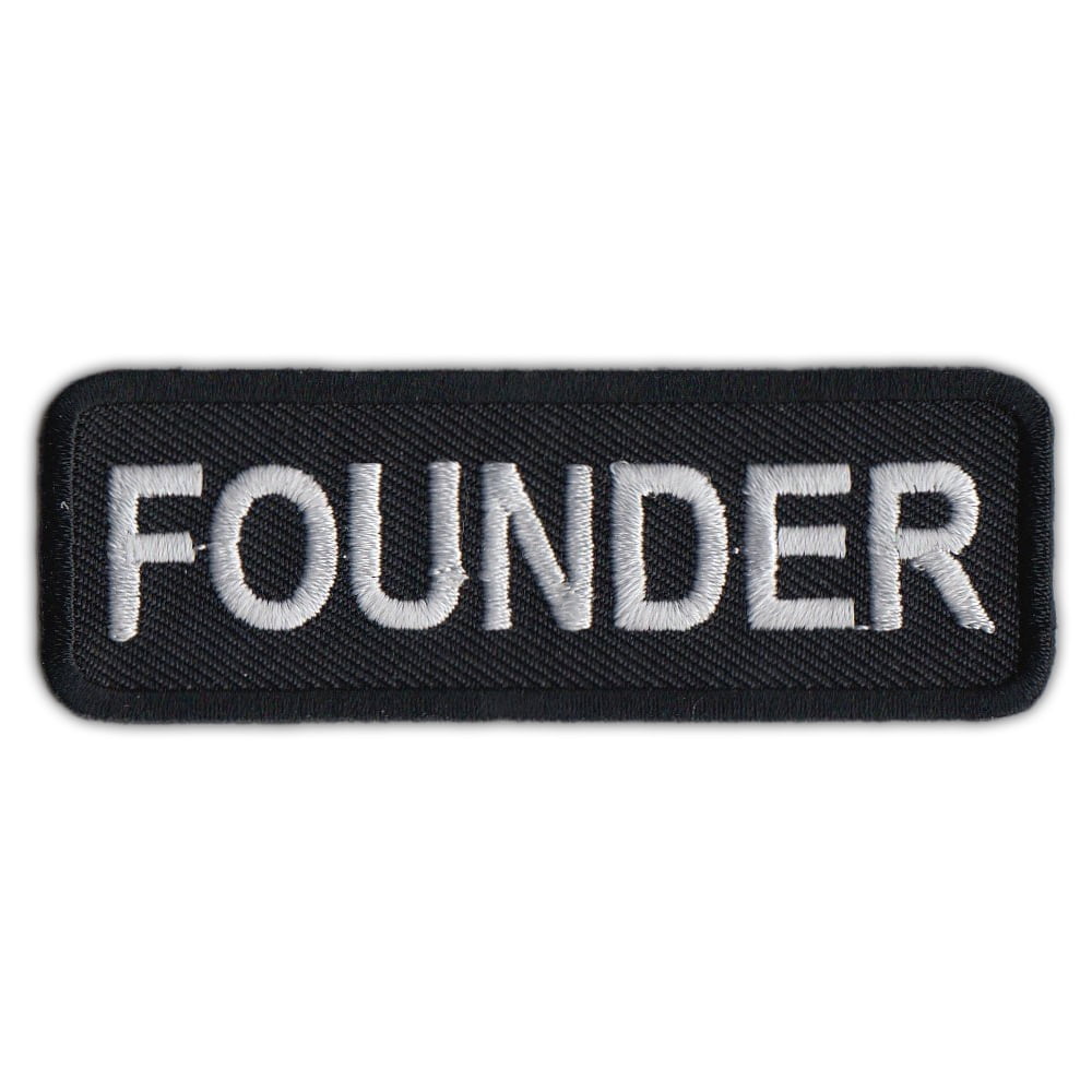 Motorcycle Biker Jacket/Vest Patch - Founder - Member Rank, Position ...
