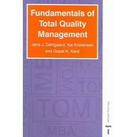 Fundamentals of Total Quality Management: Process Analysis and ...