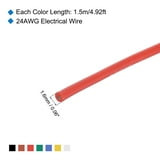 24 Gauge Silicone Wire 24AWG Stranded Wire Tinned Copper Wire High Temp ...
