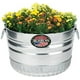 Behrens 32S 1-Bushel Basket Round Galvanized Steel Tub - Walmart.com