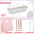 50 Pack Mini Loaf Pans With Lids，Mini Cake Pans With Lids and Spoons，6 ...
