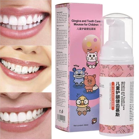 60ml Kids Foam Toothpaste with Strawberry Kids Foam Toothpaste Flavor ...