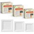 Square Disposable Plates - 6 Inch, 50-Pack, Plant-Based Bagasse ...