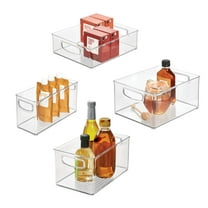 iDESIGN Linus Kitchen Bin Starter Kit 18-piece Set, Clear - Walmart.com