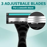 50 Pcs Men's Disposable Razors Bulk 3 Blade Men Razors for Head ...
