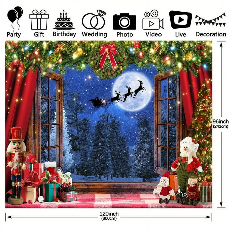 Rustic Christmas Photography Backdrops