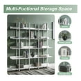 GDF Studio 5-Shelf Vintage Open Bookcase, MDF Wooden Shelves with Metal ...
