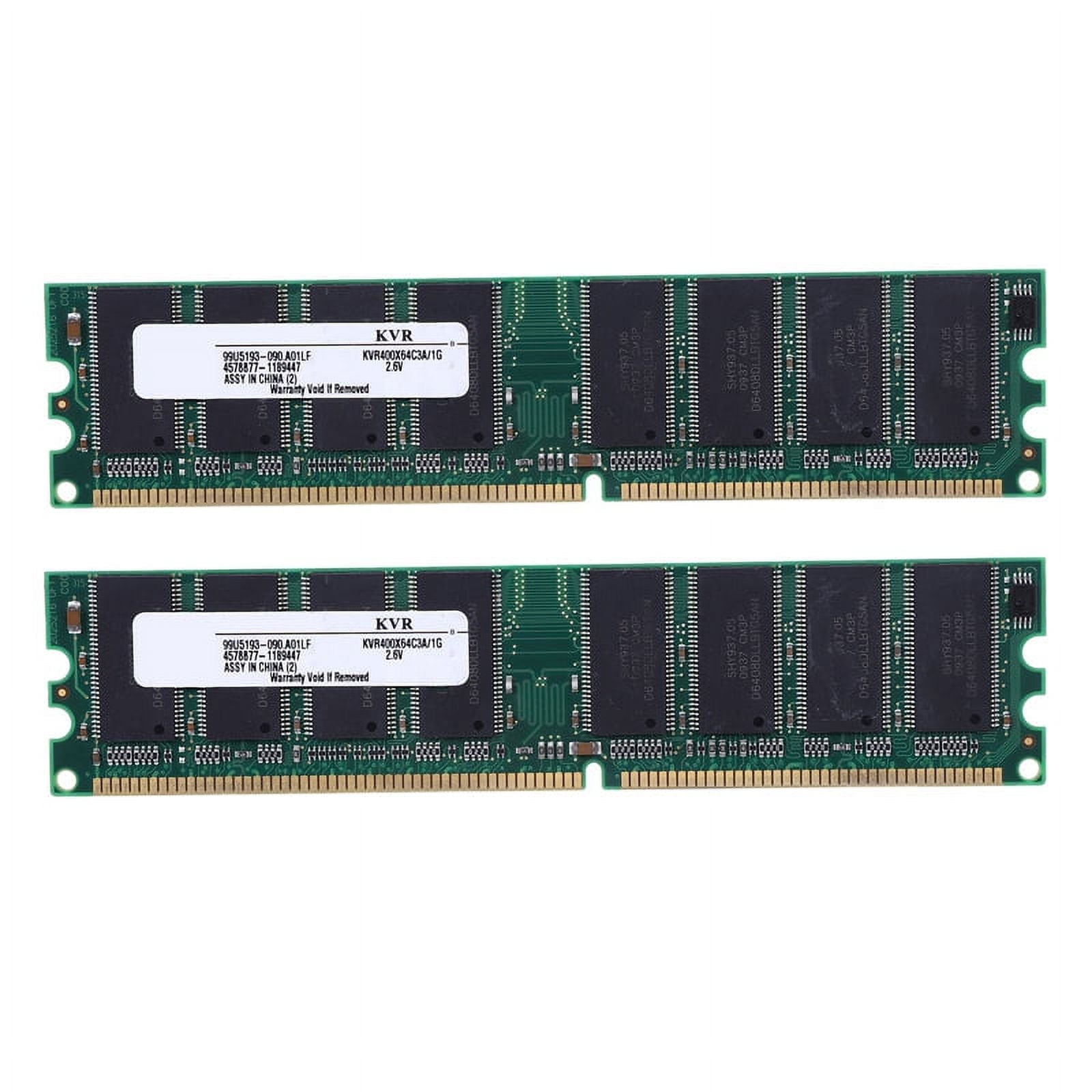 2X 2.6V DDR 400MHz 1GB Memoria 184 Pines PC3200 Escritorio para RAM CPU GPU APU No ECC CL3 DIMM ...