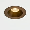 Maxxima 4 in. Slim Round Recessed Anti-Glare LED Downlight, Bronze Trim ...