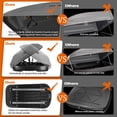 VISRACK Rooftop Cargo Carrier Box, Heavy Duty Hard Shell Roof with ...