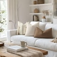 Farmhouse Pillow Covers 20x20 Set of 2, Modern Accent Square Throw ...