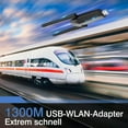 ElecMoga 1300Mbps USB WiFi Adapter - AC Dual Band, USB 3.0, 5dBi ...