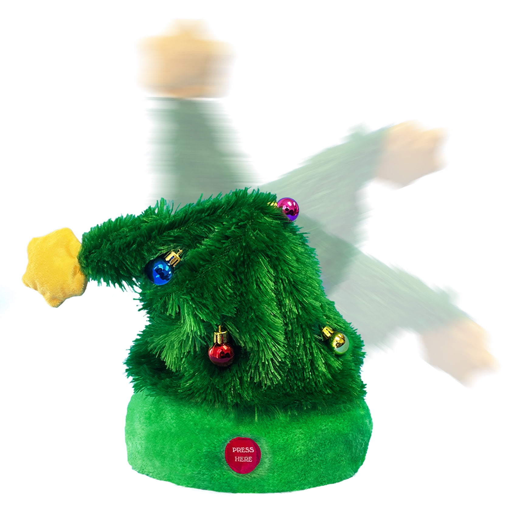 YardGrow Singing and Dancing Christmas Plush Hat Electric Toy Gift for ...