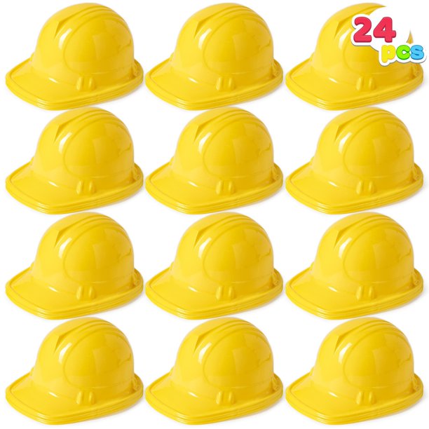 Chapeaux de Fête de Construction - Ensemble de 24 Chapeaux Durs Jaunes ...