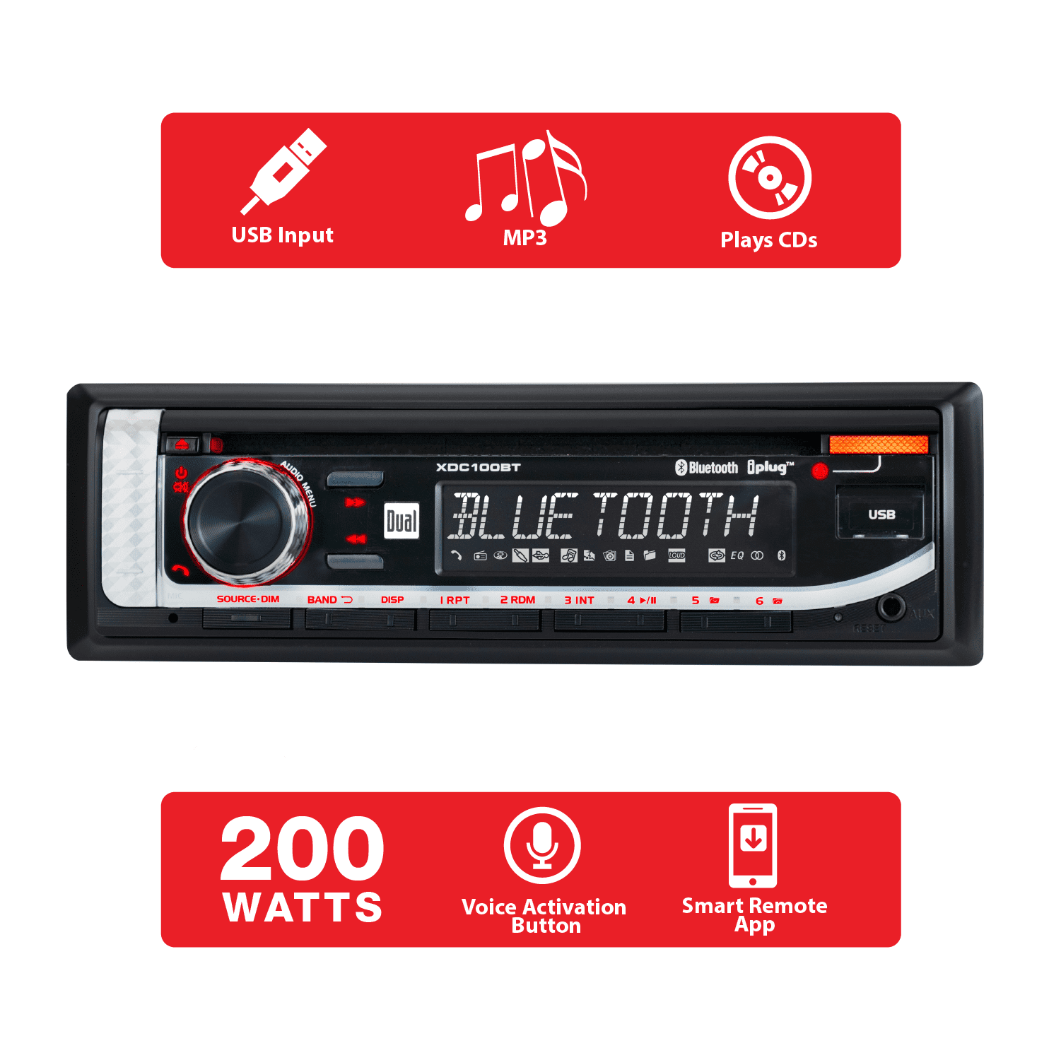 Car cd player with bluetooth and dab radio store