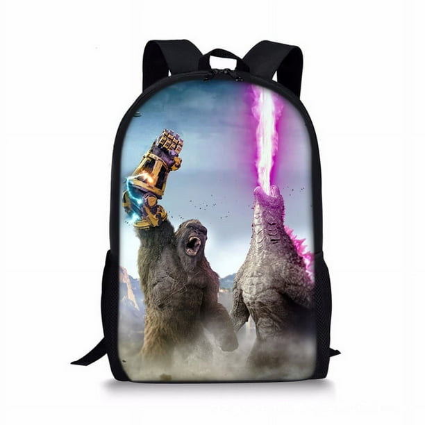 Godzilla X Kong The New44 Cm 17 Inch Printed Backpack, Schoolbag, 3D ...