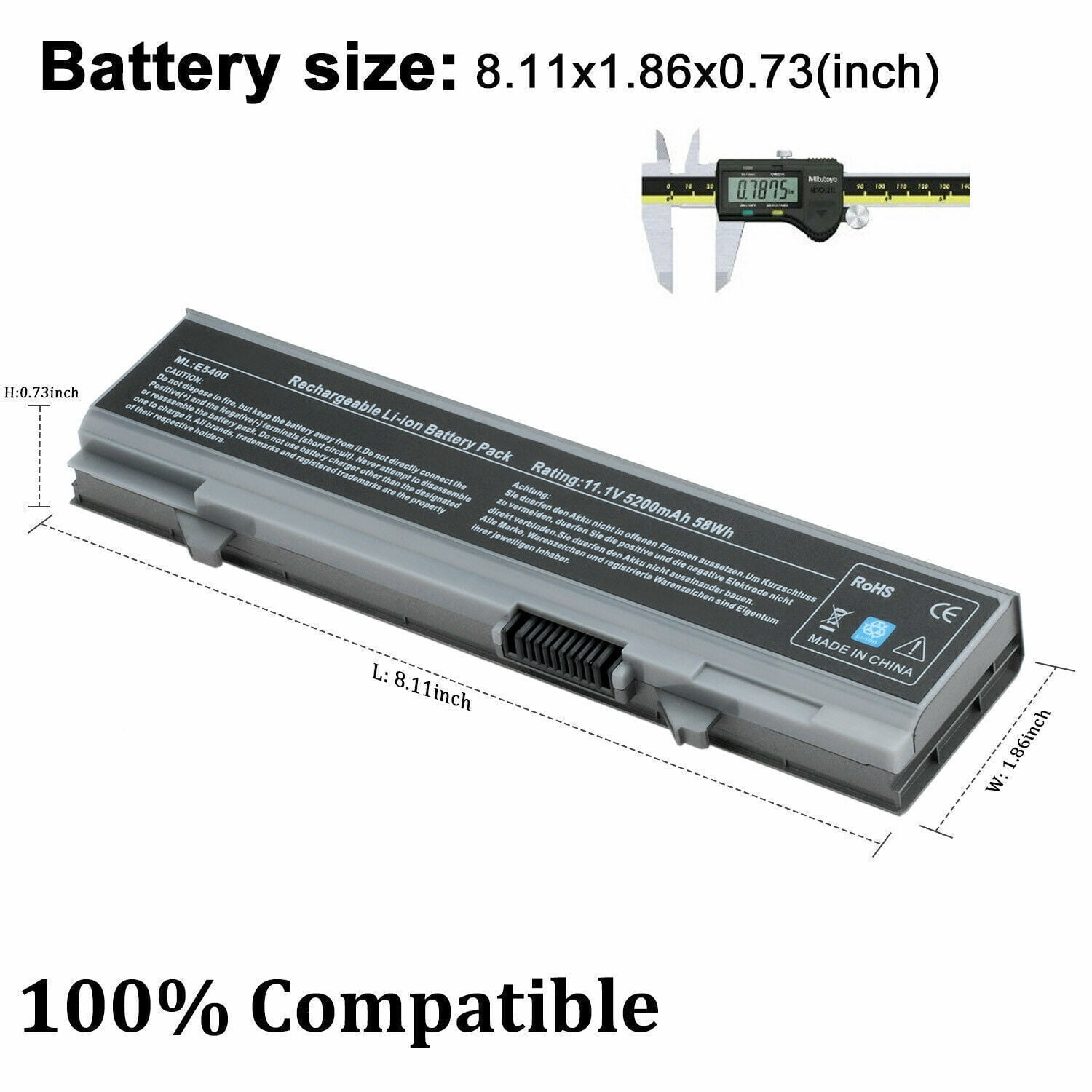 Battery for Dell Latitude PW640 / PW649 / PW651 / WU841 - Walmart.com