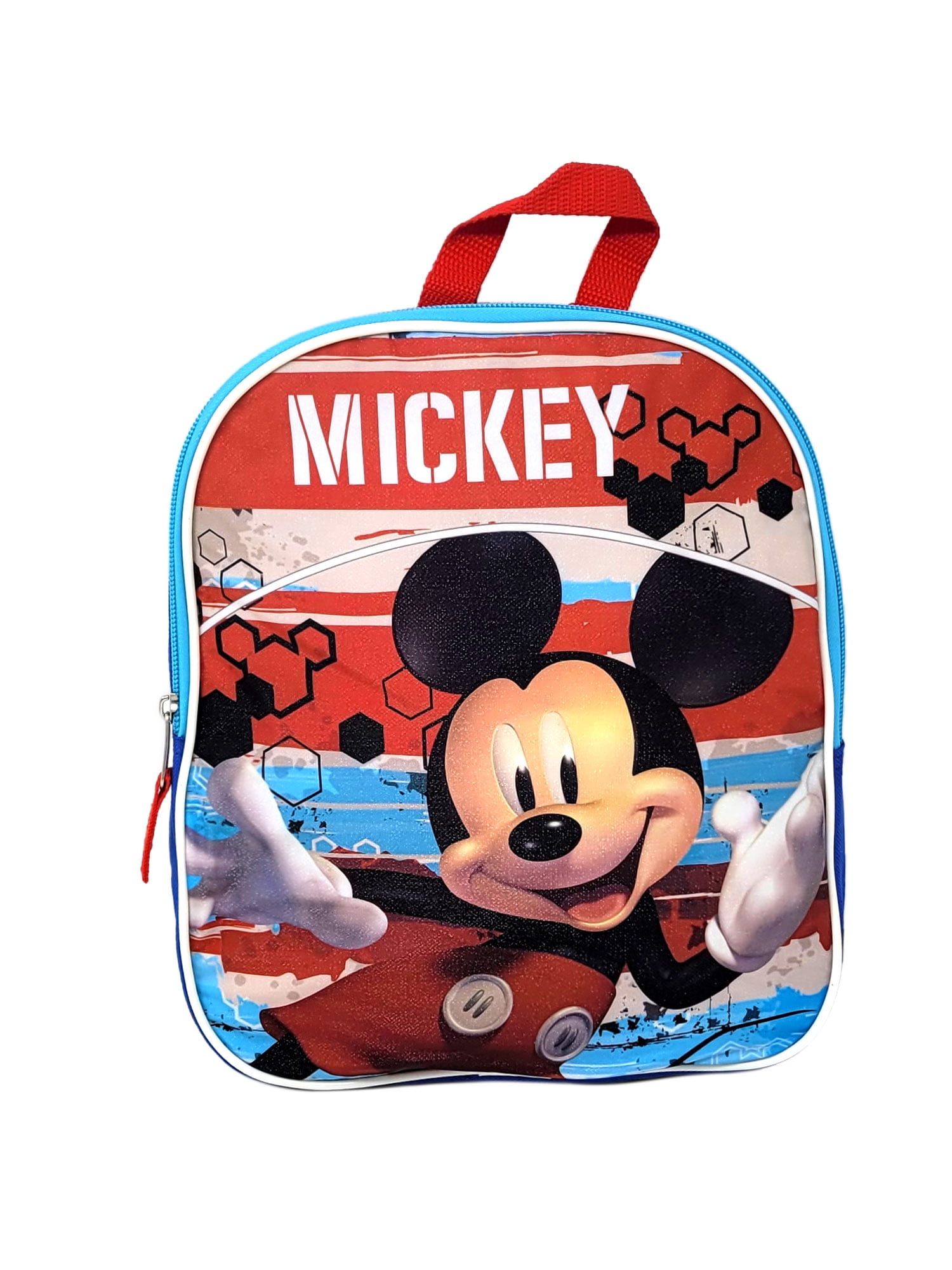 Disney Kids Mickey Mouse Backpack 11" Mini Toddler Boys Girls Red Blue ...