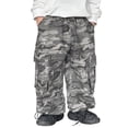 Boys Cargo Pants Camouflage Pattern Ripped Distressed Denim Jeans Multi ...