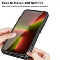 for iPhone 13 Pro Max Case with Built-in Screen Protector, Clear Shockproof Slim Full Body ...
