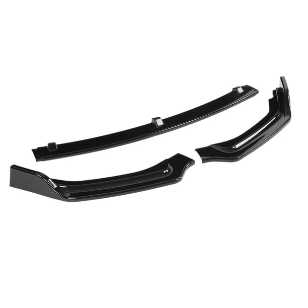 Front Bumper Splitter, Gloss Black Long Service Life Bumper Canard For ...